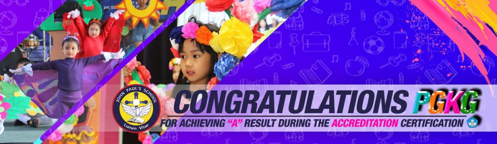 Akreditasi Congrats TK – JOHN PAUL'S SCHOOL, HARAPAN INDAH, BEKASI